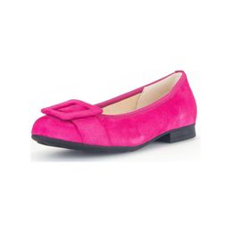 Gabor COMFORT Damen Ballerina "Gabor Comfort Ballerinas Veloursleder", Gr. 38pink, Veloursleder, Schuhe