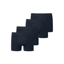 Schiesser Jungen Boxershorts "Boxershort 4er Pack", Gr. 152, blau, Obermaterial: 95% Baumwolle CO. 5% Elasthan EL., Unterhosen