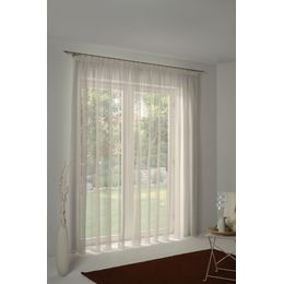 Vorhang WIRTH, B:132cm H:150cm, beige, Obermaterial: 66% Polyester, 34% Baumwolle, Wohnzimmer, Gardinen, "LORCA"