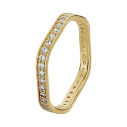 OROLINO Damen Fingerring "333/- Gelbgold glanz synth. Zirkonia", 050 (15,9), Gold, gelb, Gold, Fingerringe
