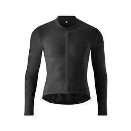 Gonso Damen Radtrikot "SITIVO Jersey Longsleeve M", schwarz, Gr. L, 80% Polyester, 15% Elasthan, 5% Polyamid, Trikots, Herren Fahrradtrikot langarm,
