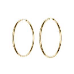 Firetti Damen Paar Creolen "Schmuck Geschenk Silber 925 2,5 mm breit", 40, Silber 925 (Sterlingsilber), gold, Silber 925 (Sterlingsilber), Ohrringe,