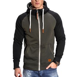behype Herren Sweatjacke "RAGLAN", gr&uuml;n, Gr. S, unifarben, 70% Baumwolle, 30% Polyester, Sweatjacken, mit Raglan-&Auml;rmeln
