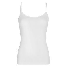 Nina von C. Damen Achseltop "Damen Spaghettitop Pure", Gr. 42, wei&szlig;, Obermaterial: 52% Viskose CV. 40% Modal CMD. 8% Elasthan EL., Unterhemden