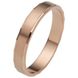 Firetti Damen Trauring "Schmuck Geschenk Gold 375 Hochzeit Ehering "LIEBE"", 60, ohne Brillant, Ros&eacute;gold 375, 4mm, rosa, Ros&eacute;gold 375, Fingerringe,