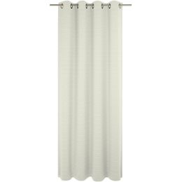 Vorhang WIRTH, B:132cm H:225cm, grau, Jacquard, Baumwolle, Polyester, Wohnzimmer, Gardinen, "Berwick"