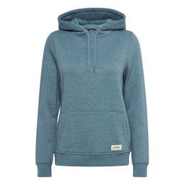 oxmo Damen Kapuzenpullover "Hoodie OXOwena", blau, Gr. S, Obermaterial: 80% Polyester PES. 20% Baumwolle CO., Sweatshirts