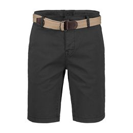 Lerros Herren Bermudas "Lerros Chino-Bermuda mit Gürtel, in Großen Größen", grau, Gr. 4XL, 98% Baumwolle, 2% Elasthan, Hosen