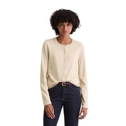Marc O'Polo MARC O'POLO Damen Cardigan "aus Schurwolle-Viskose-Mix", beige, Gr. XXS, unifarben, Obermaterial: 50% Schurwolle, 33% Viskose, 17% Polyamid,