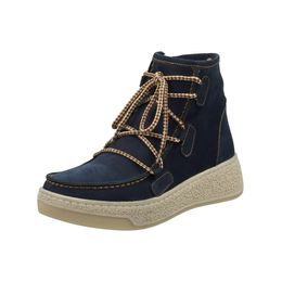Hush Puppies Damen Schn&uuml;rstiefelette "Hush Puppies Stiefelette Leder", Gr. 40, blau, Leder, Schuhe