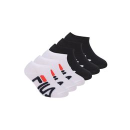 Fila M&auml;dchen Sneakersocken "Socken 6er Pack", Gr. 27, schwarz, Obermaterial: 75% Baumwolle CO. 23% Polyester PES. 2% Elasthan EL., Socken