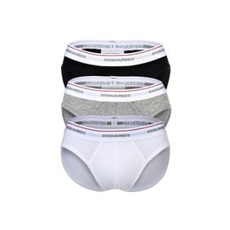 Dsquared2 Herren Slip "Slip 3-PACK BRIEF 3er Pack", Gr. S, bunt, Obermaterial: 94% Baumwolle CO. 6% Elasthan EL., Unterhosen