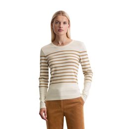 Marc O'Polo MARC O'POLO Damen Langarmshirt "aus reiner Bio-Baumwolle", bunt, Basic, Gr. XL, gestreift, Obermaterial: 100% Baumwolle, Shirts