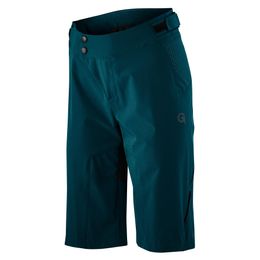 Gonso Damen Radhose "NOMESINO", blau, Gr. 48, 85% Polyester, 15% Elastan, Hosen, Damen Bike-Shorts, MTB Fahrradhose mit Sitzpolster, Bund flexibel