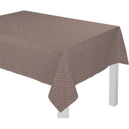Tischdecke Adam, B:145cm L:190cm, braun, Bio-Baumwolle, Tischdecken, "Urban Cactus", aus 100% Bio-Baumwolle