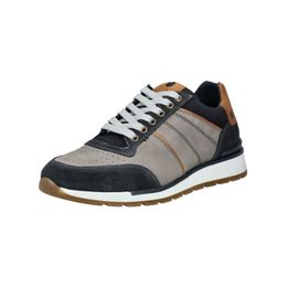 Bullboxer Herren Sneaker "Bullboxer Sneaker Leder/Textil", Gr. 44, blau, Leder, Textil, Schuhe