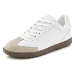 ELBSAND Damen Sneaker "Freizeitschuh", Gr. 46, wei&szlig;, Obermaterial: 90% Lederimitat, 10% Rindsleder. Decksohle: 100% Polyester. Futter: 100%