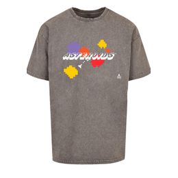F4NT4STIC Damen T-Shirt "Atari Asteroids Retro Gameplay", grau, Gr. L, Obermaterial: 100% Baumwolle, Shirts, Premium Qualit&auml;t