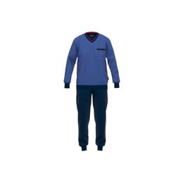 G&ouml;tzburg G&Ouml;TZBURG Herren Schlafanzug "Pyjama", Gr. L, blau, Obermaterial: 100% Baumwolle CO., Homewear-Sets