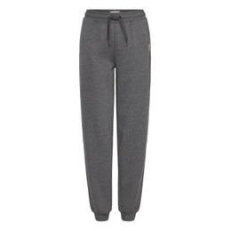 oxmo Damen Sweathose "Sweathose OXKAREN"dunkelgrau melange, Gr. XL, Obermaterial: 80% Polyester PES. 20% Baumwolle CO., Hosen