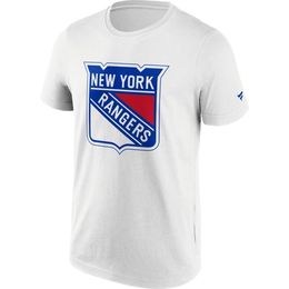 Fanatics Damen T-Shirt "Fanatics T-Shirt New York Rangers Primary Logo Graphic", wei&szlig;, Gr. XL, 100% Baumwolle, Shirts