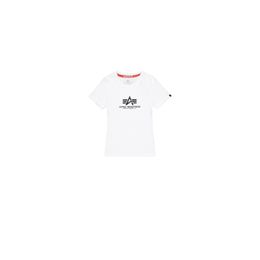 Damen T-Shirt "New Basic T-Shirt BL W", wei&szlig;, Gr. M, Alpha Industries, Obermaterial: 100% Baumwolle, Shirts