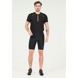 Endurance Herren Radhose "GORSK SHORTS", schwarz, Gr. S, bedruckt, unifarben, 80% Polyamid, 20% Elasthan, Hosen, mit weicher Sitzpolsterung