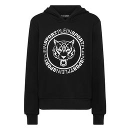 Plein Sport M&auml;dchen Sweatshirt "Hoodie", schwarz, Gr. M, Obermaterial: 88% Baumwolle, 12% Polyester, Sweatshirts