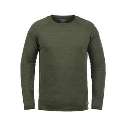 Blend Herren Strickfleece-Pullover "Strickpullover BHJohn", gr&uuml;n, Gr. XL, Obermaterial: 100% Baumwolle CO., Pullover