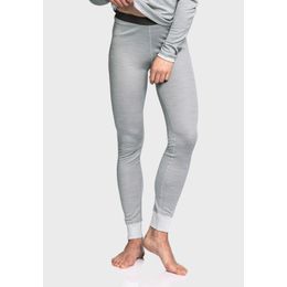 Sch&ouml;ffel SCH&Ouml;FFEL Damen Funktionshose "Ski Merino Sport Pants long W", grau, Gr. XL, Oberstoff: 43% Lyocell, 34% Wolle, 23% Nylon, Hosen