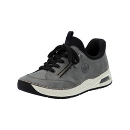 Rieker Damen Sneaker "Rieker Sneaker Lederimitat", Gr. 36, schwarz, Lederimitat, Schuhe