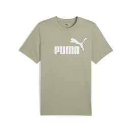 Puma Herren T-Shirt "ESS No. 1 Logo T-Shirt Herren", grün, Gr. XXL, clean, Obermaterial: 100% Baumwolle; Rippe: 80% Baumwolle, 20% Polyester, Shirts