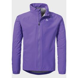 Schöffel SCHÖFFEL Herren Outdoorjacke "Bike Jacket Style Lurbek MNS", lila, Gr. 50, Oberstoff: 100% Polyester; (Membran: Thermoplastisches Polyurethan), Jacken