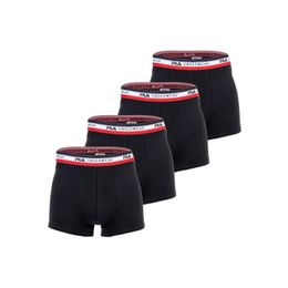Fila Herren Boxershorts "Boxershort 4er Pack", Gr. L, schwarz, Obermaterial: 95% Baumwolle CO. 5% Elasthan EL., Unterhosen