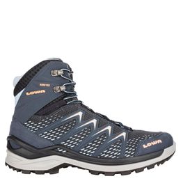 Lowa Damen Wanderschuh "INNOX PRO Gore-Tex MID Ws", Gr. 42,5stahlblau, lachs, Synthetik, Textil, Schuhe, wasserdicht