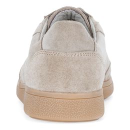 Pius Gabor Herren Sneaker, Gr. 10, beige, Veloursleder, unifarben, Schuhe, Freizeitschuh, Schn&uuml;rschuh, Halbschuh mit Perforation, G-Weite