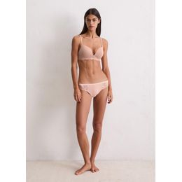 Marc O'Polo MARC O'POLO Damen Tai-Slip "Tender Lace", Gr. L, rosa, Microfaser, Obermaterial: 89% Polyamid, 11% Elasthan, Unterhosen, elastisch, Microfaser,
