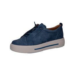 Caprice Damen Sneaker "Caprice Sneaker Leder", Gr. 38, blau, Leder, Schuhe