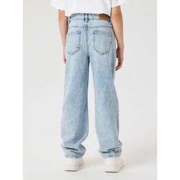 name it M&auml;dchen Straight-Jeans "NKFROSE HW STRAIGHT JEANS 9222-BE NOOS", blau, Gr. 170, Denim/Jeans, Obermaterial: 100% Baumwolle, Jeans