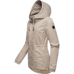 Ragwear Damen Outdoorjacke "Danka", wei&szlig;, Gr. 4XL, Au&szlig;enmaterial: 100% Polyester; Innenfutter: 100% Polyester, Jacken, Wasserdichte &Uuml;bergangsjacke