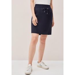 Cecil Damen Sommerrock, blau, Gr. S, unifarben, Stoff, 100% Viskose, R&ouml;cke, mit seitlichen Einschubtaschen