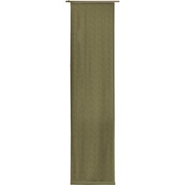 Schiebegardine WIRTH, B:60cm H:145cm, gr&uuml;n, Jacquard, Baumwolle, Polyester, Wohnzimmer, Gardinen, "Torbole"
