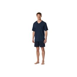 Schiesser Herren Schlafanzug "Pyjama Casual Essentials", Gr. S, blau, Obermaterial: 100% Baumwolle CO., Homewear-Sets