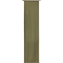 Schiebegardine WIRTH, B:60cm H:145cm, gr&uuml;n, Jacquard, Baumwolle, Polyester, Wohnzimmer, Gardinen, "Torbole"