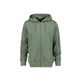 Gant Herren Sweatshirt "Sweatjacke REGULAR SHIELD FULL ZIP HOODIE", gr&uuml;n, Gr. M, Obermaterial: 87% Baumwolle CO. 13% Polyester PES., Sweatshirts
