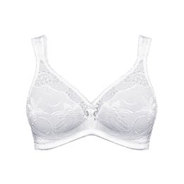 SuSa Damen B&uuml;gelloser BH "BH ohne B&uuml;gel Topsy", Gr. 100, wei&szlig;, Obermaterial: 63% Polyamid PA. 19% Baumwolle CO. 18% Elasthan EL., BHs