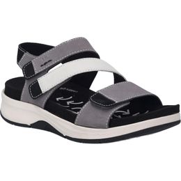 Josef Seibel Damen Sandale "Estelle 06, grau-multi", Gr. 37grau, multi, Obermaterial: 100% Rindsleder Leather cow., Schuhe