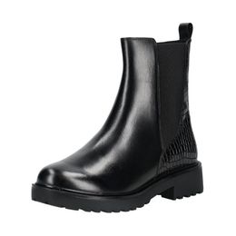 Caprice Damen Stiefelette "Caprice Stiefelette Leder/Textil", Gr. 39, schwarz, Leder, Textil, Schuhe