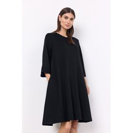 soyaconcept Damen Shirtkleid "SC-BANU 155", schwarz, Gr. XL, unifarben, Jersey, Obermaterial: 48% Modal, 48% Polyester, 4% Elasthan, Kleider,