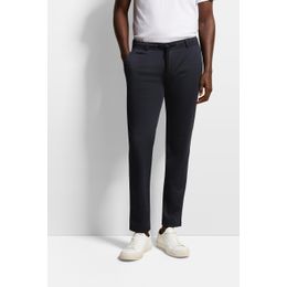 Bugatti Herren Chinohose "Flexcity-Stretch", blau, Gr. 36, unifarben, 77% Polyester, 17% Viskose, 6% Elasthan, Hosen, mit Kordelzug